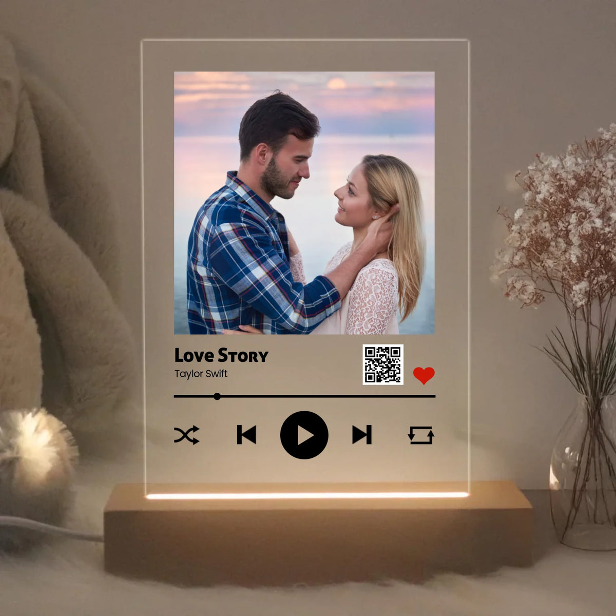 Acrylic Plaque - Song Plaque with QR code – Print Your Places
