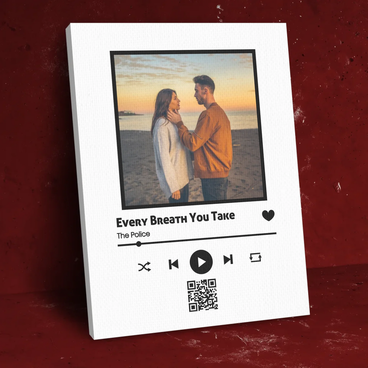 Custom Song Canvas with QR code & Song Code – Print Your Places
